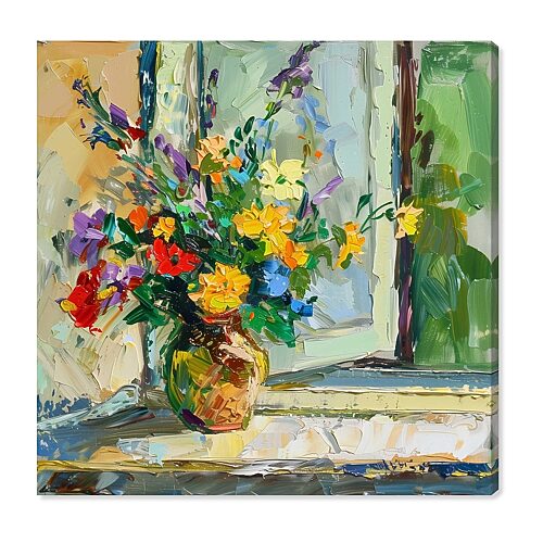 Click here for ART REMEDY Vase By The Window Giclee Floral And Bo... prices