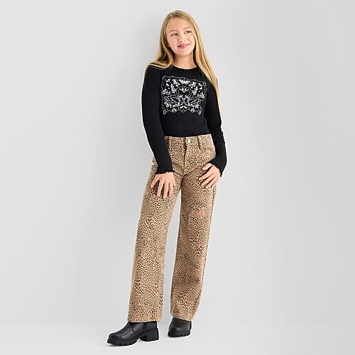 Click here for Thereabouts Little & Big Kid Girls Wide Leg Jean... prices