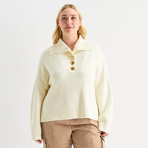 Click here for Stylus Plus Womens Long Sleeve Pullover Sweater  1... prices