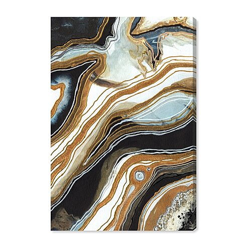 Click here for ART REMEDY Black And Gold I Giclee Abstract Canvas... prices