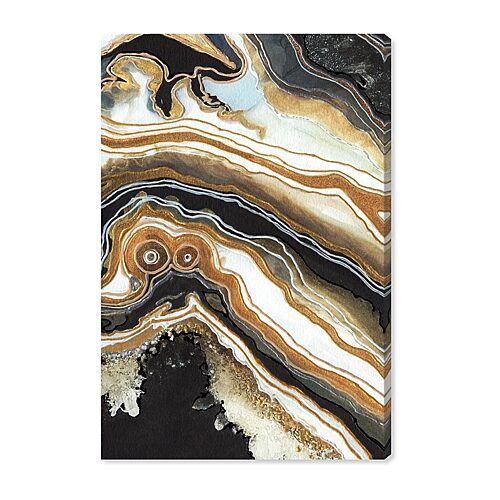 Click here for ART REMEDY Black And Gold Ii Giclee Abstract Canva... prices