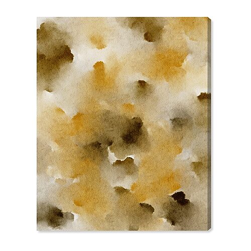 ART REMEDY Granola Chocolate Chips Giclee Abstract Canvas Art  One Size  Yellow