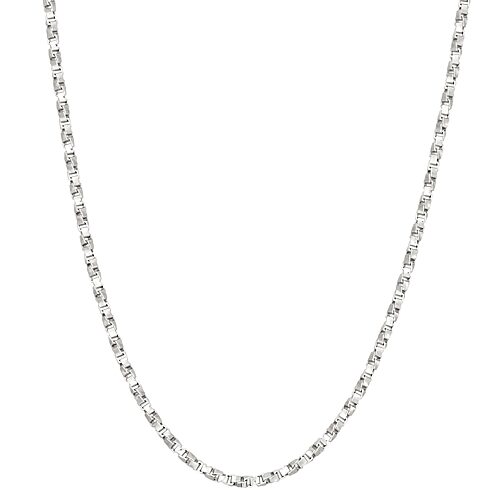 Click here for Sterling Silver Solid Box Chain Necklace  One Size prices