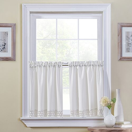 Click here for Regent 2-pc. Rod Pocket Window Tier  One Size  Bei... prices