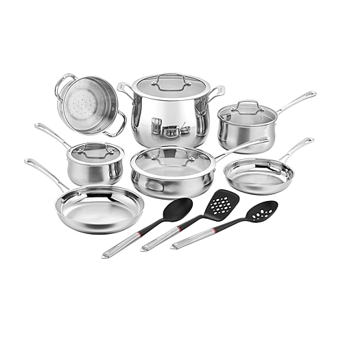 Click here for Cuisinart Contour Stainless Steel 14-pc. Cookware... prices