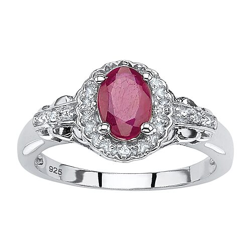 Click here for Womens Lead Glass-Filled Red Ruby Sterling Silver... prices