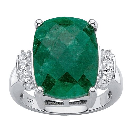 Click here for Womens Genuine Green Emerald Sterling Silver Cockt... prices