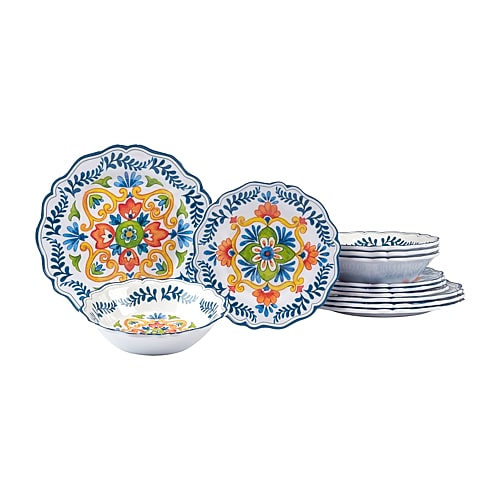 Click here for Certified International Flores 12 Pc Dinnerware Se... prices