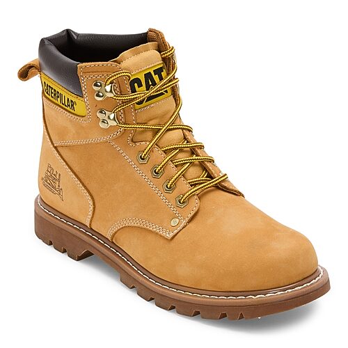 CAT Mens Second Shift Work Boots  13 Medium  Brown