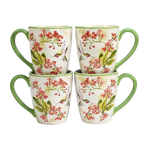 Click here for Certified International Hummingbirds Set of 4 Mug... prices