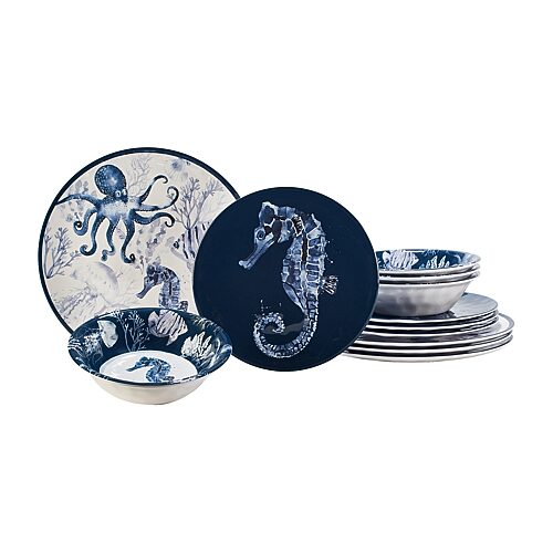 Click here for Certified International Sea Life 12 Pc Dinnerware... prices
