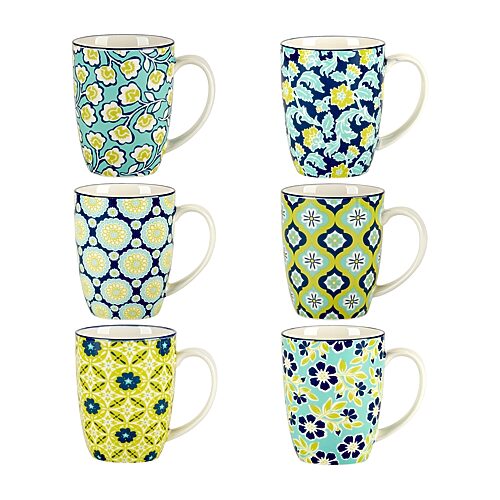 Click here for Certified International Tapestry Mugs  Set of 6 -... prices