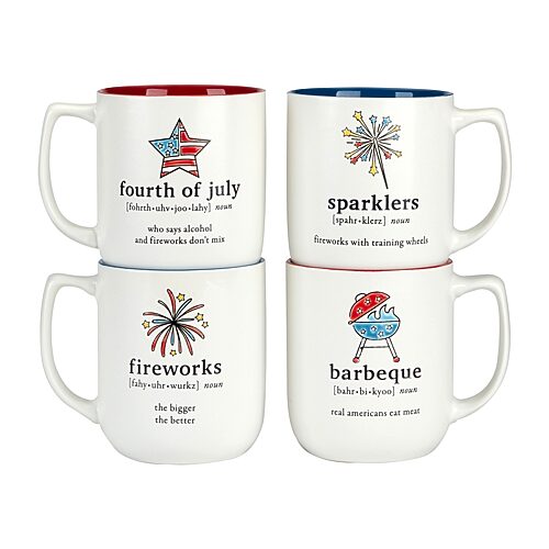 Click here for Certified International Patriotic Words Set of 4 M... prices