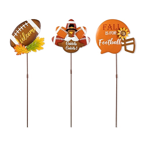Click here for Glitzhome 24 Metal Football Turkey Thanksgiving Ya... prices