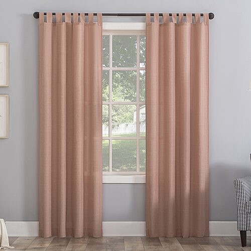 Click here for No 918 Jacob Tab Top Sheer Single Curtain Panel  O... prices
