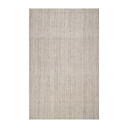 Click here for nuLoom Hand Woven Ashli Solid Jute Rug  One Size... prices