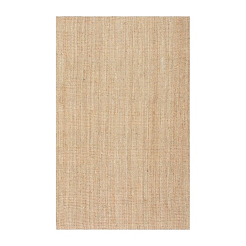 Click here for nuLoom Hand Woven Ashli Solid Jute Rug  One Size... prices