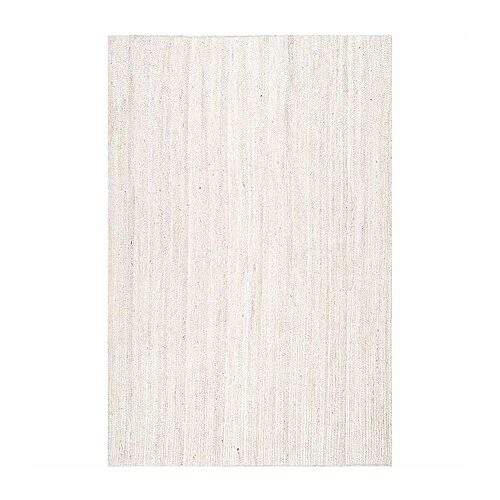 Click here for nuLoom Hand Woven Rigo Jute Rug  One Size  White prices