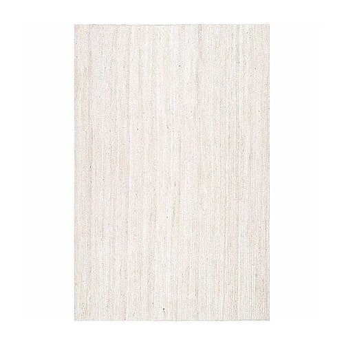 Click here for nuLoom Hand Woven Rigo Jute Rug  One Size  White prices