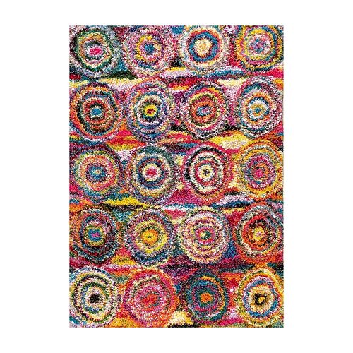 Click here for nuLoom Kindra Circles Shaggy Rug  One Size  Multip... prices