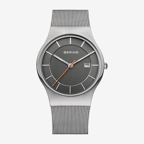 Click here for Bering Mens Gray Stainless Steel Bracelet Watch 11... prices