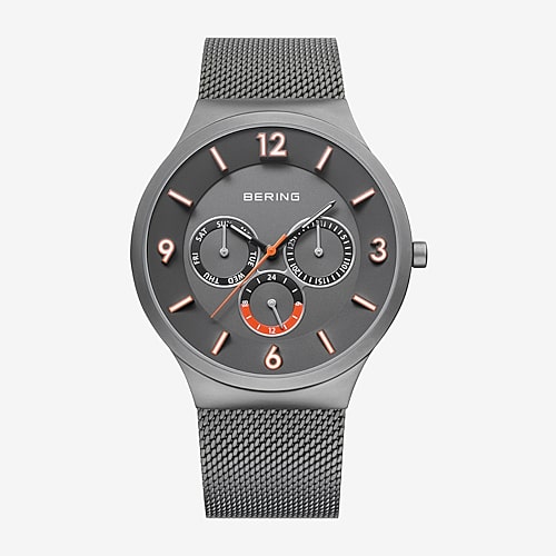 Click here for Bering Mens Gray Stainless Steel Bracelet Watch 33... prices