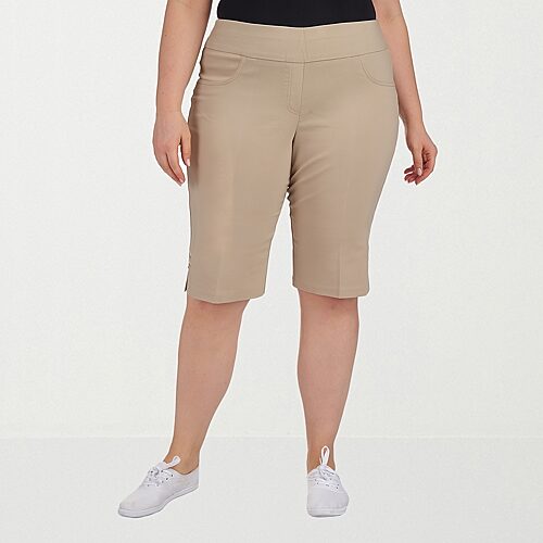 Click here for Hearts Of Palm Womens Plus Straight Mid Rise Skimm... prices