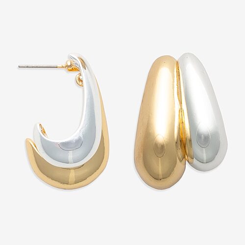 Click here for Bold Elements Two Tone Womens Drop Earrings  One S... prices