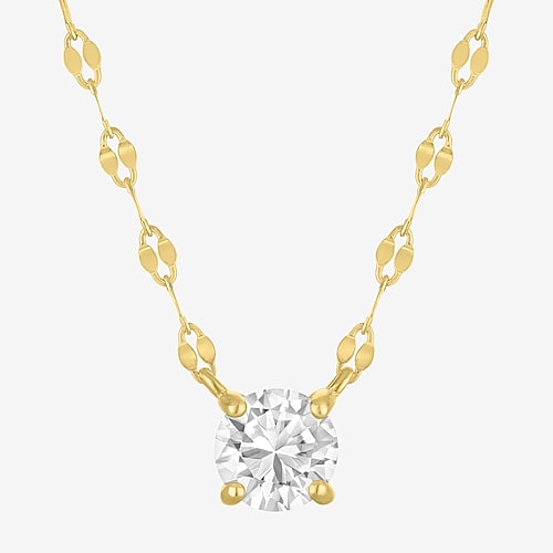 Click here for Gemstone 14K Gold Over Silver Round 18 Inch Pendan... prices