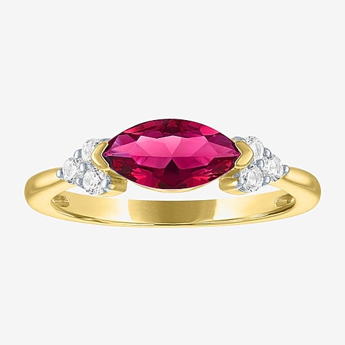 Click here for Gemstone 14K Gold Over Silver Marquise Cocktail Ri... prices