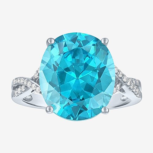 Click here for Womens Genuine Blue Topaz Sterling Silver Oval Sid... prices