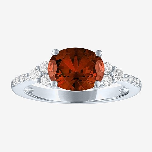 Click here for Gemstone Sterling Silver Oval Side Stone Cocktail... prices