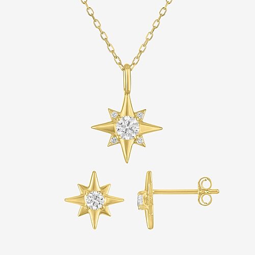 Click here for Yes  Please! Womens Lab Created White Sapphire 14K... prices