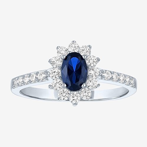 Click here for Yes  Please! Womens Lab Created Blue Sapphire Ster... prices