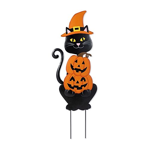 Click here for Glitzhome 36H Halloween Metal Black Cat Halloween... prices