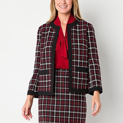 Click here for Black Label by Evan-Picone Plaid Womens Regular Fi... prices
