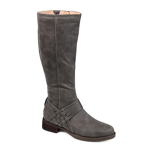 Journee Collection Womens Extra Wide Calf Meg Boot - Gray