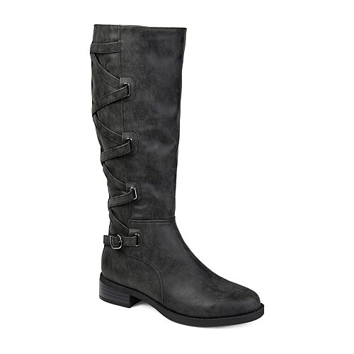 Click here for Journee Collection Womens Carly Wide Calf Stacked... prices