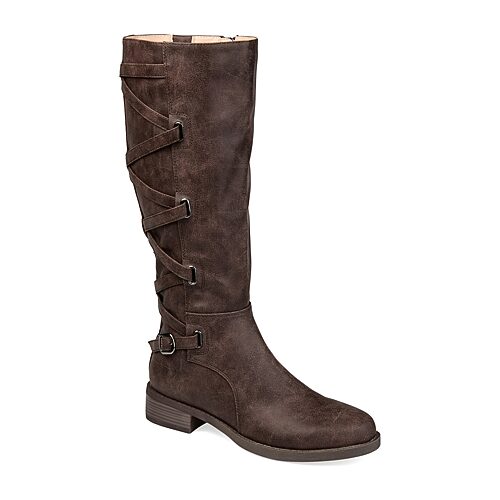Click here for Journee Collection Womens Carly Stacked Heel Ridin... prices