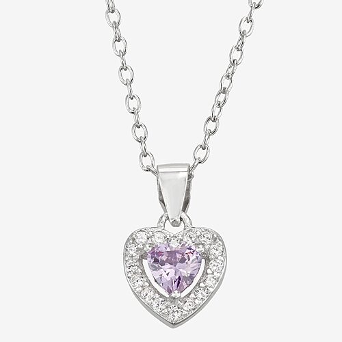 Click here for Girls Purple Cubic Zirconia Sterling Silver Cross... prices