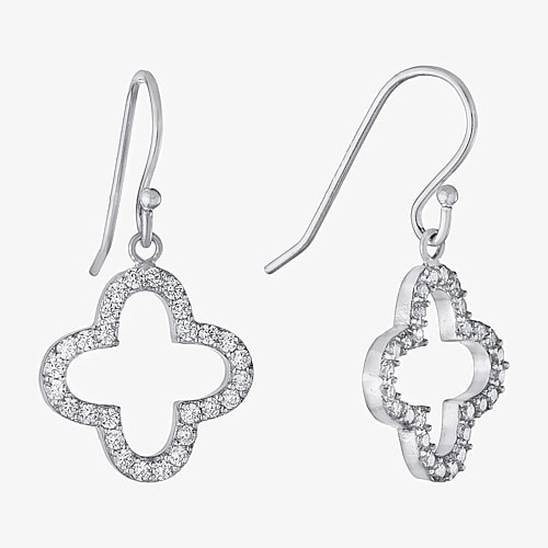 Click here for Silver Treasures Womens Cubic Zirconia Sterling Si... prices
