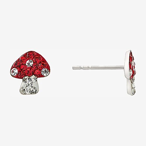Click here for Giani Bernini Crystal Mushroom Stud Earrings in St... prices