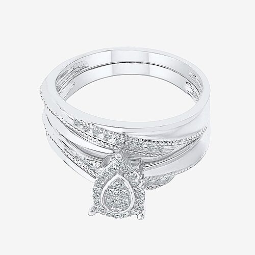 Click here for Womens 1/5 CT. Natural White Diamond Sterling Silv... prices