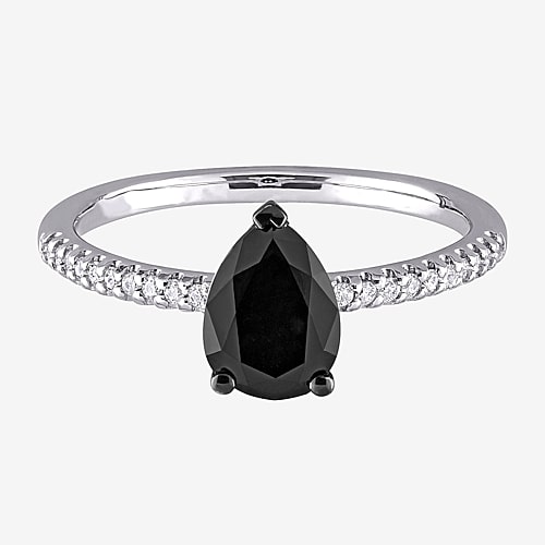 Click here for Midnight Black Womens 1 1/10 CT. T.W. Natural Blac... prices