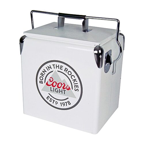 Click here for Coors Light Retro Ice Chest Cooler with Bottle Ope... prices