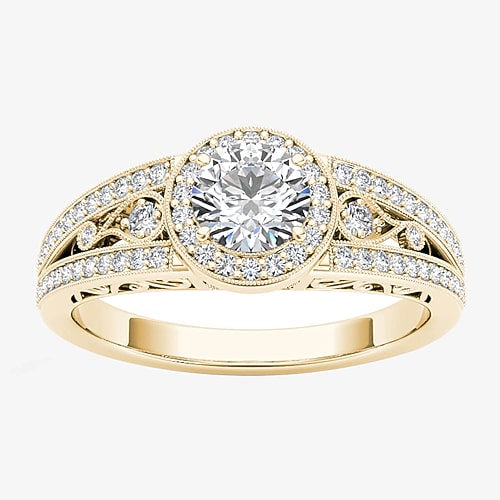 Click here for Womens 1 CT. T.W. Natural White Diamond 14K Gold R... prices
