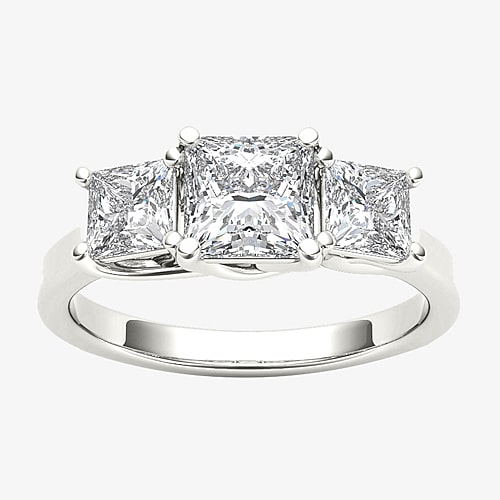 Click here for 2 CT.T.W. Natural Diamond 14K White Gold 3-Stone E... prices