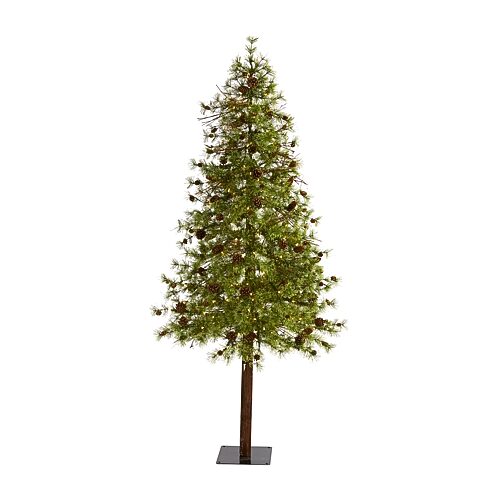 Click here for Nearly Natural Wyoming Faux 7 Foot Pre-Lit Christm... prices