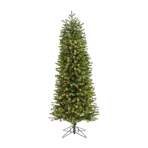 Click here for Nearly Natural Slim Faux 6 1/2 Foot Pre-Lit Spruce... prices