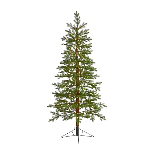 Click here for Nearly Natural Faux 6 1/2 Foot Pre-Lit Fir Christm... prices